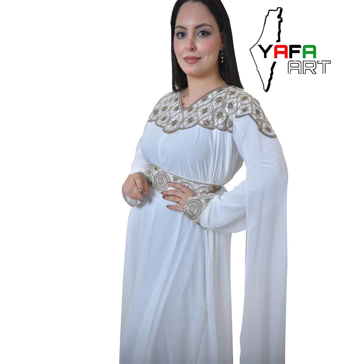 The Palestinian Dress from Jericho - Bride's Hospitality Dress – Yafa Arts